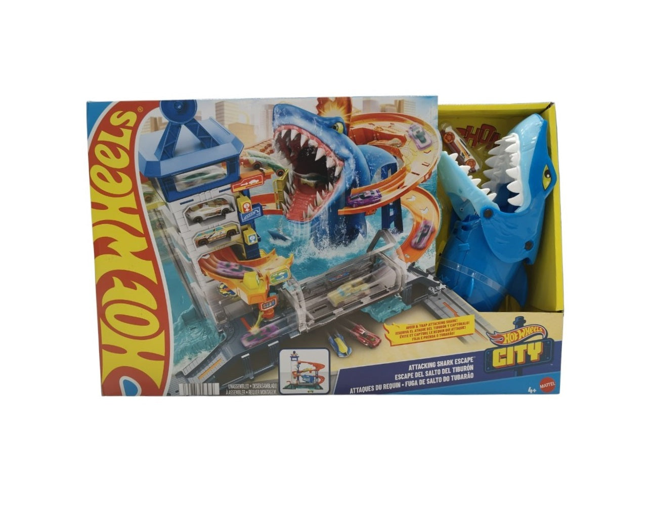 Hot Wheels City Attacking Shark Escape Track Set with 1 Car – MINIMEE KIDS