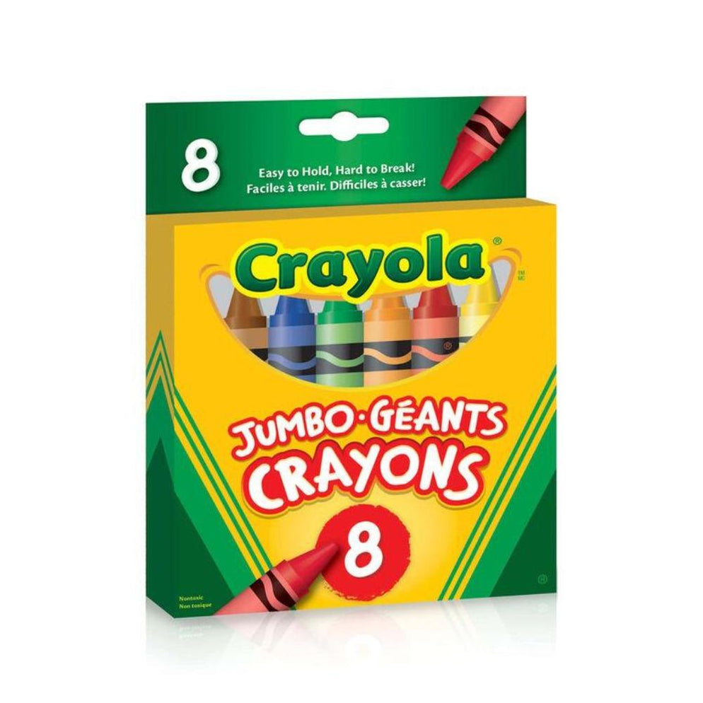 Crayola Jumbo Crayons 8 Pack – Easy to Hold, Hard to Break – MINIMEE KIDS