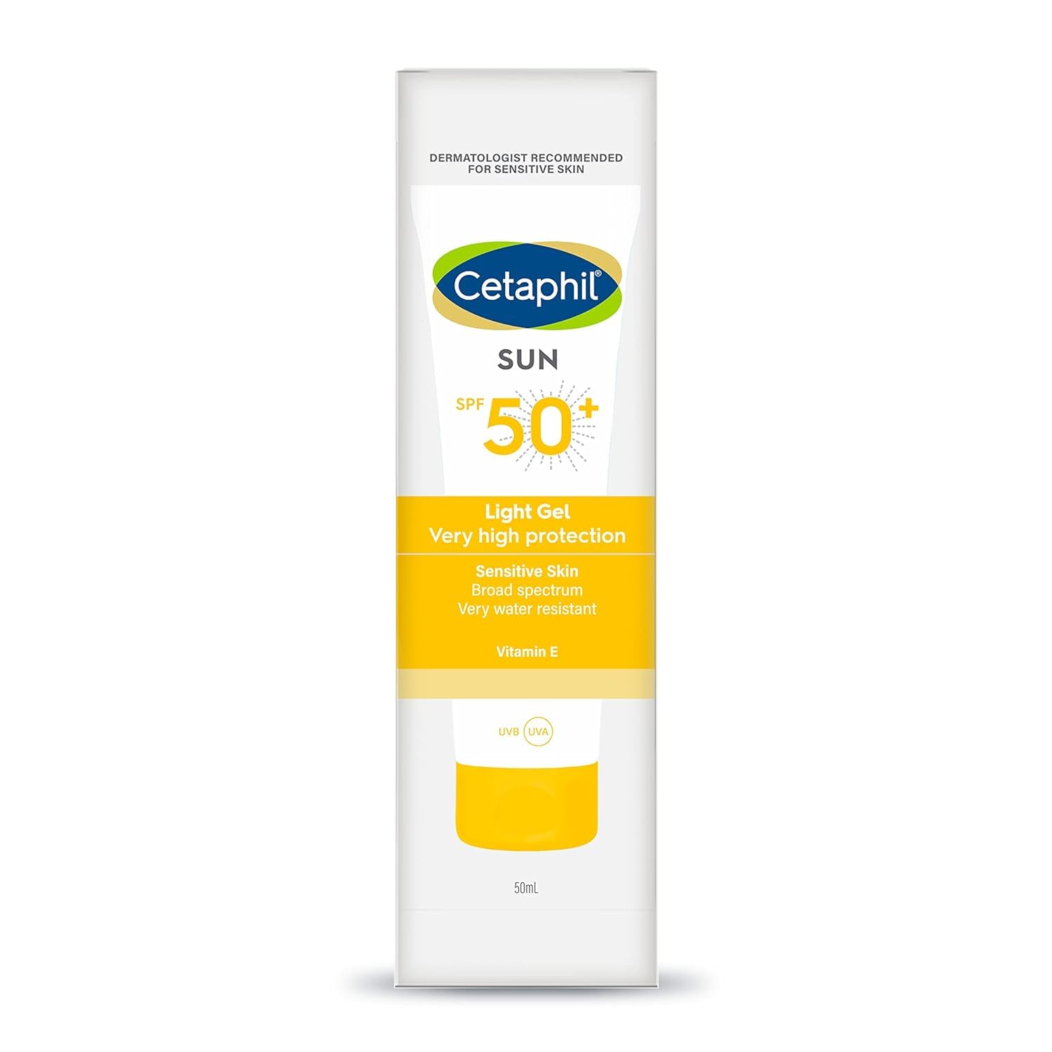 Cetaphil Sun SPF 50+ Sunscreen Water Resistant Vitamin E - 50ml ...